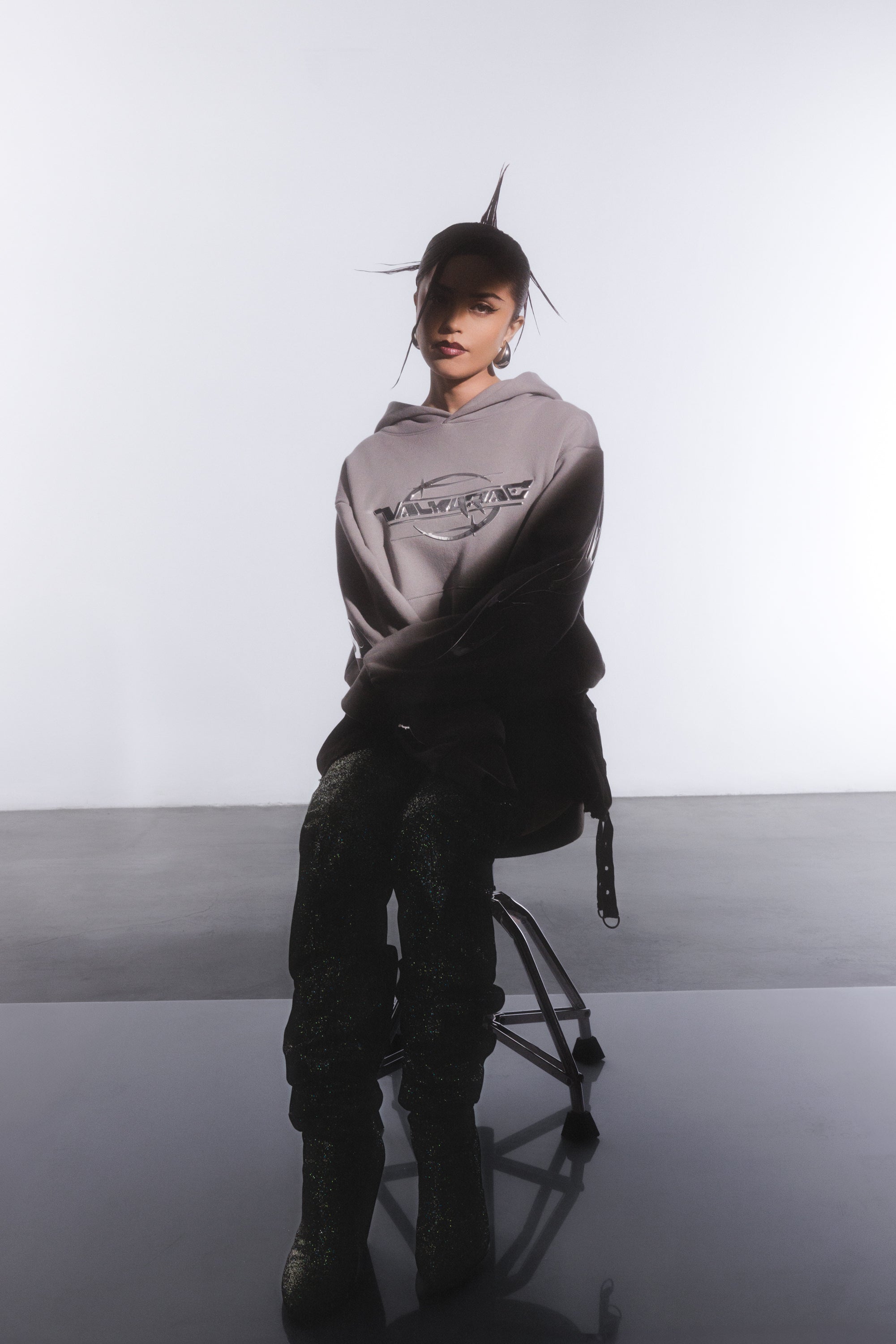 Chrome Gray Hoodie – Valkyrae