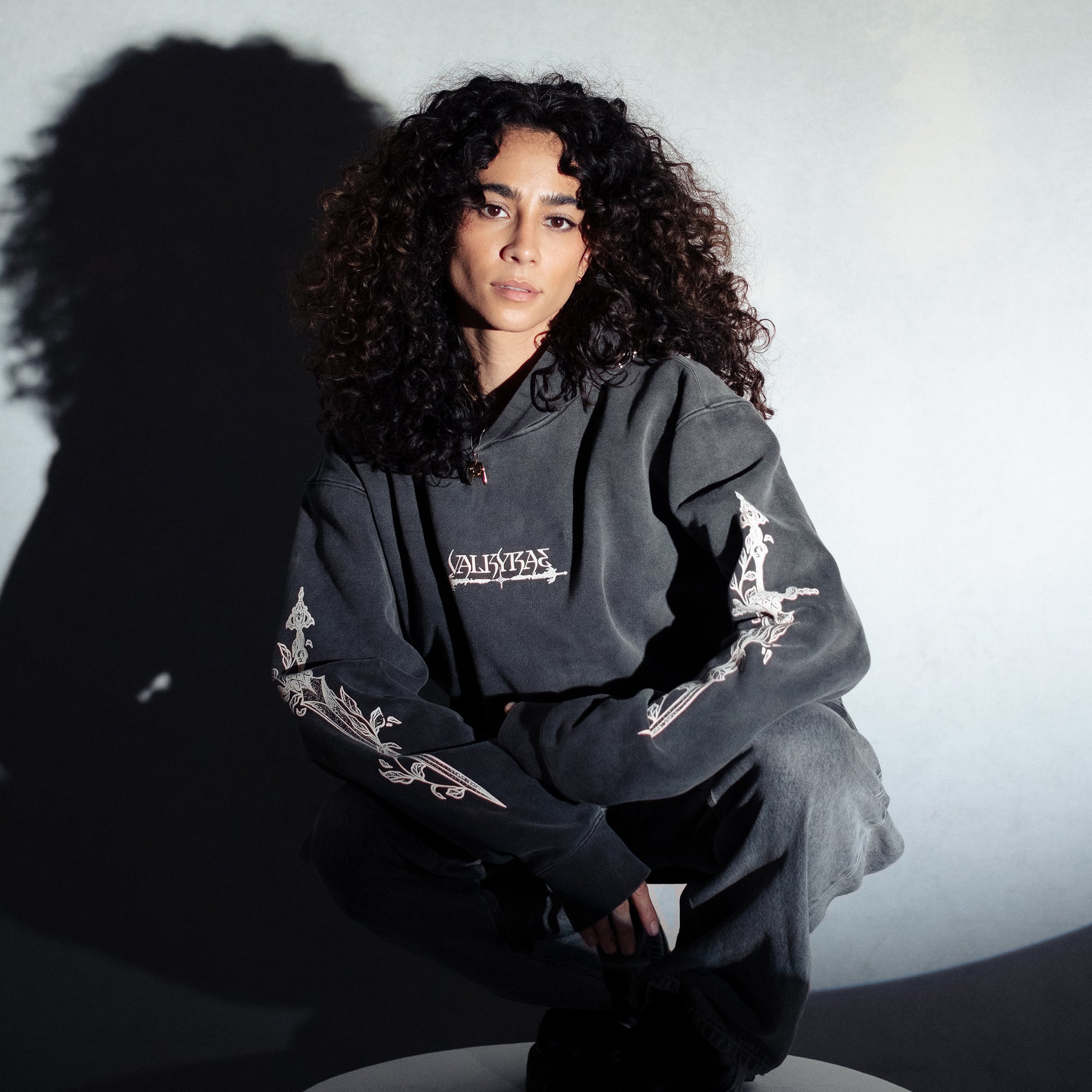 Valkyrae Vintage Dagger Hoodie | Official Valkyrae